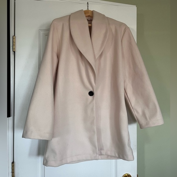 Jackets & Coats | Blush Pink Oversized Coat | Poshmark